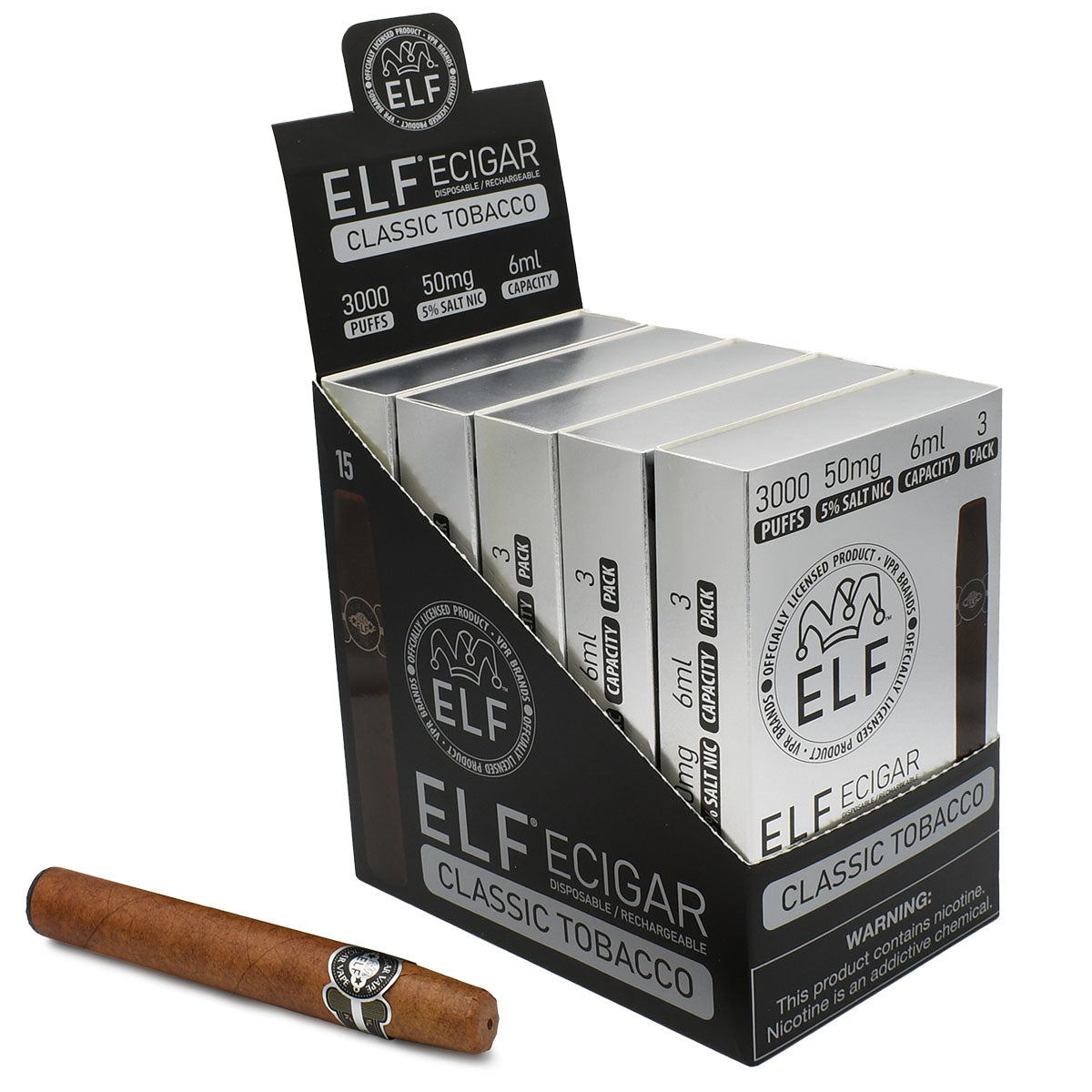 Cigar Vape Disposable 3000 Classic Tobacco Puffs